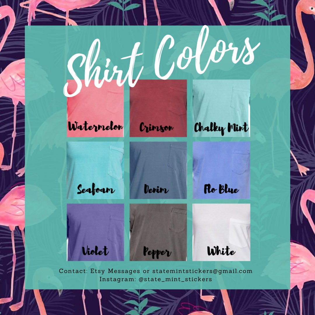 Gamma Phi Beta Sorority Comfort Colors Short Sleeve Pocket - Etsy