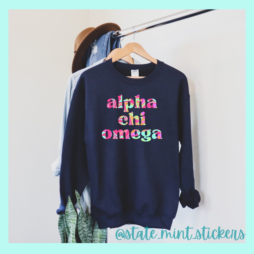 Alpha Chi Omega Sweatshirt Alpha Chi Sorority AXO Sweatshirt - Etsy