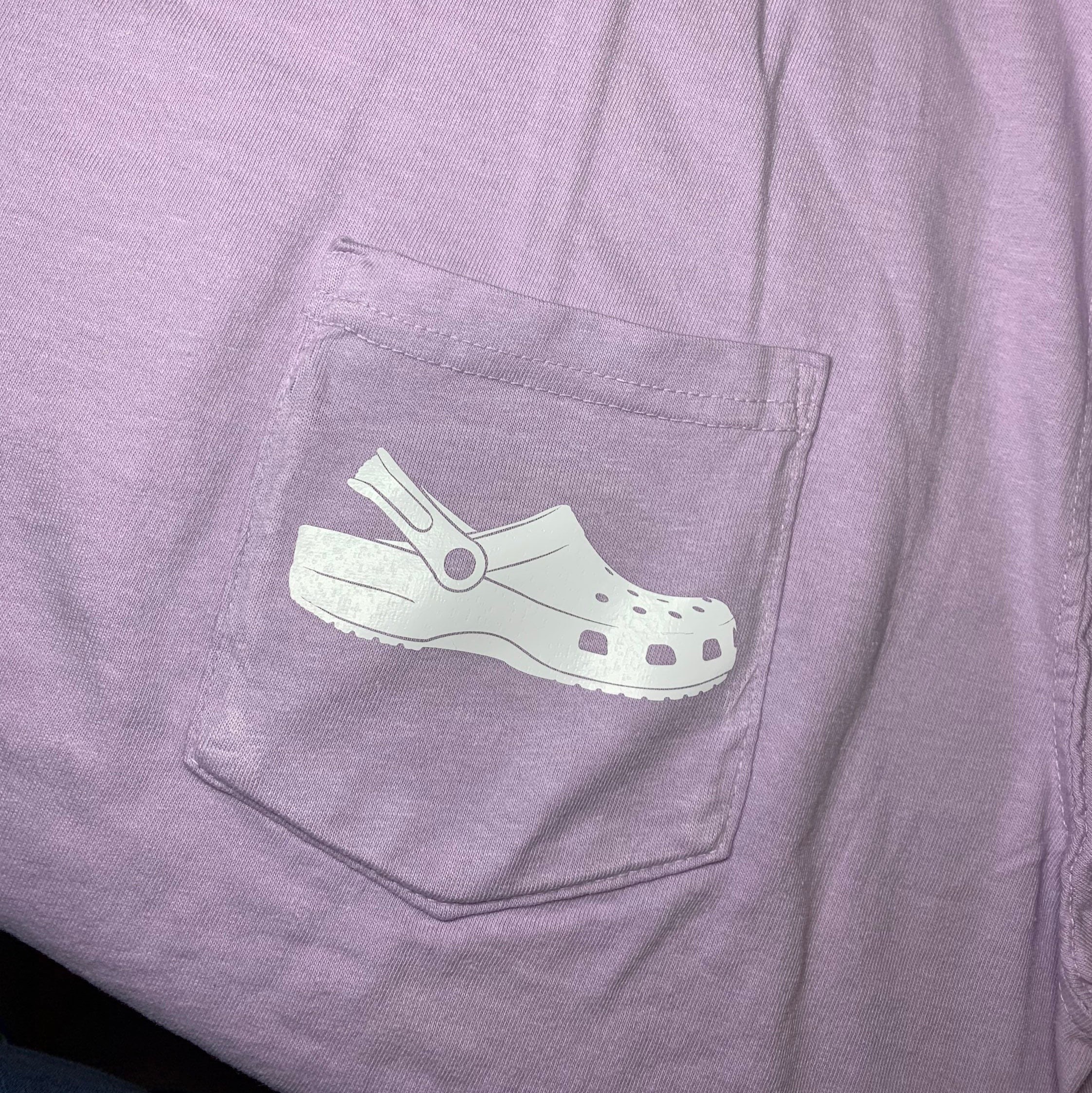 Croc Pocket Tee Comfort Colors Short Sleeve Pocket Tee | Etsy