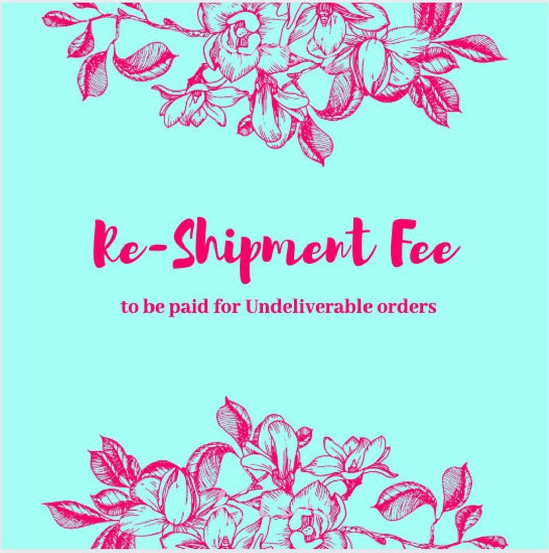 T-shirt Re-shipment Fee - Etsy