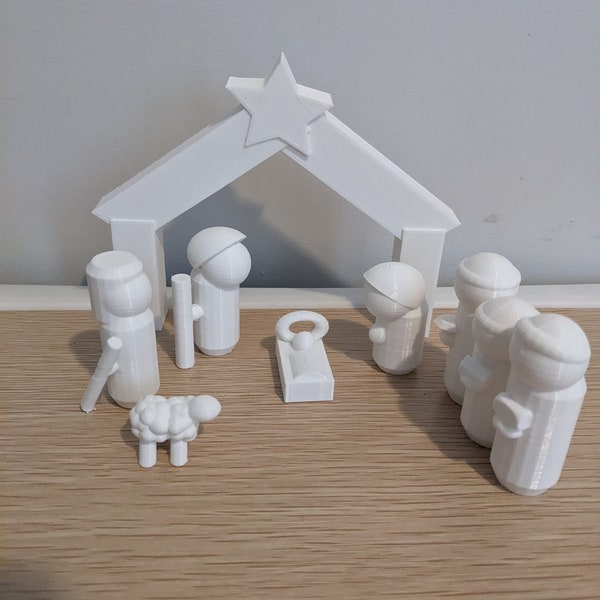 3d Printed Nativity - Etsy