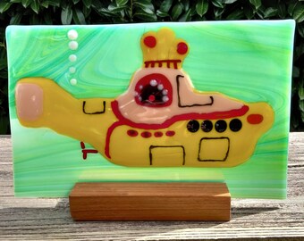 Yellow Submarine, Stained Glass Hanging by Mr.hi - Etsy