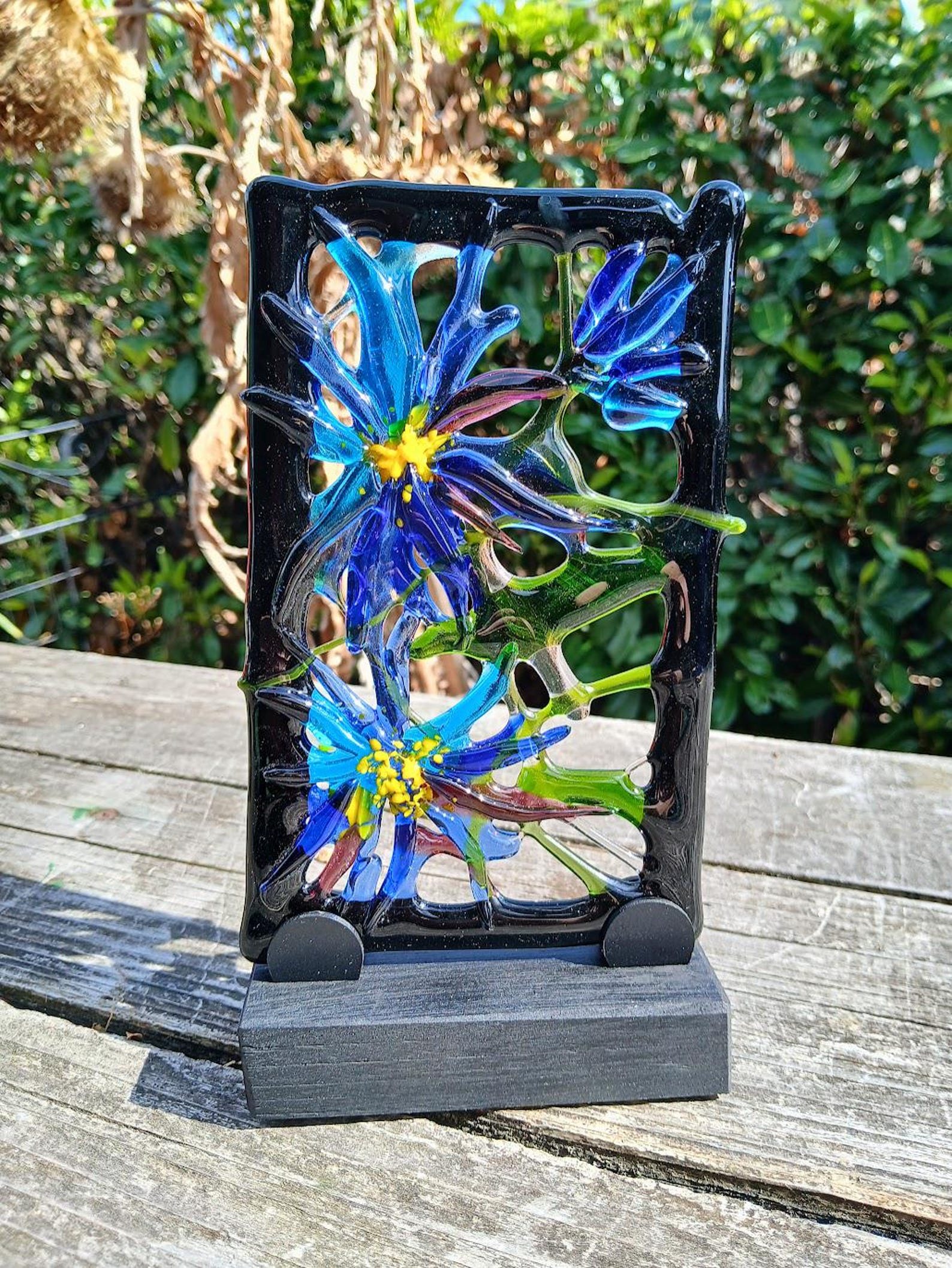 Fused Glass Flower Splash - Etsy