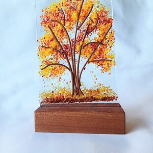 Fused Glass Fall Tree - Etsy