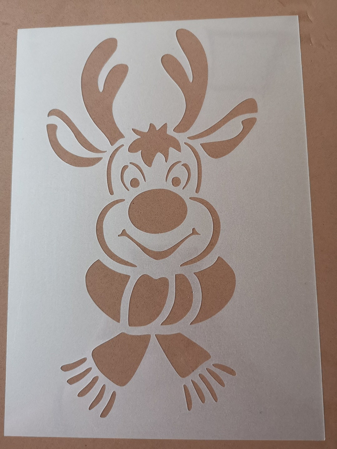 Rudolph the Rednose Reindeer Stencil, Wall Decor, Home Decor, Flexible ...