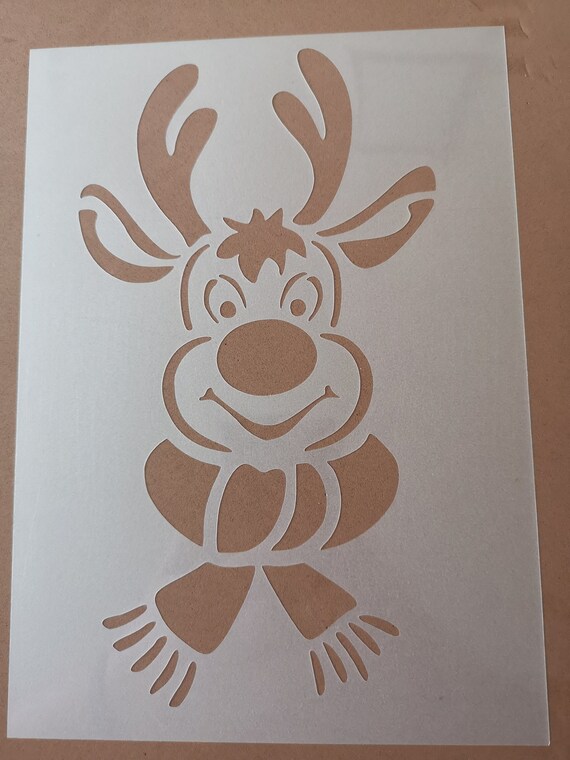 Rudolph the Rednose Reindeer Stencil Wall Decor Home Decor | Etsy