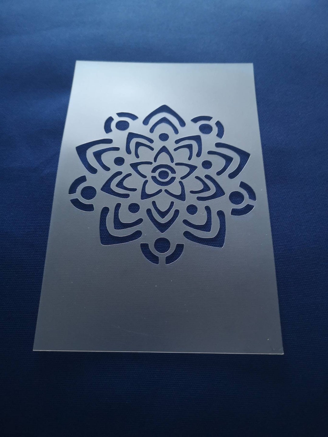 Linework Flower Stencil, Wall Decor, Home Decor, Furniture Painting ...