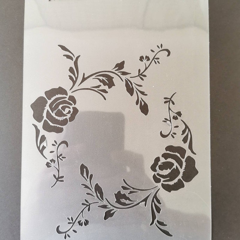 Rose Stencil - Etsy