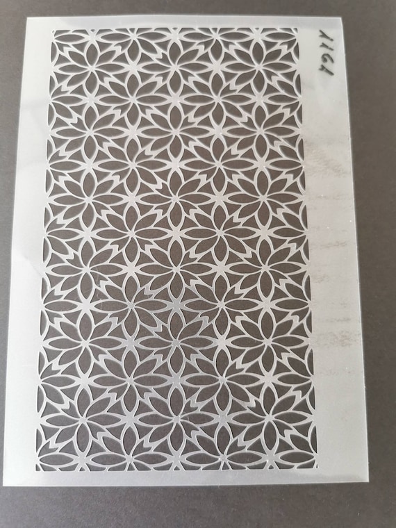 Flower pattern stencil wall decor home decor furniture | Etsy