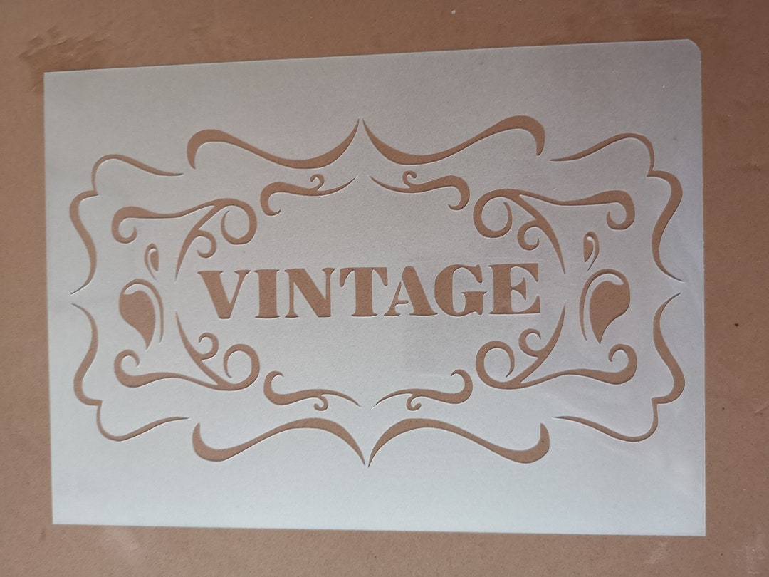 Vintage Sign Stencil, Wall Decor, Home Decor, Furniture Painting, Sign ...