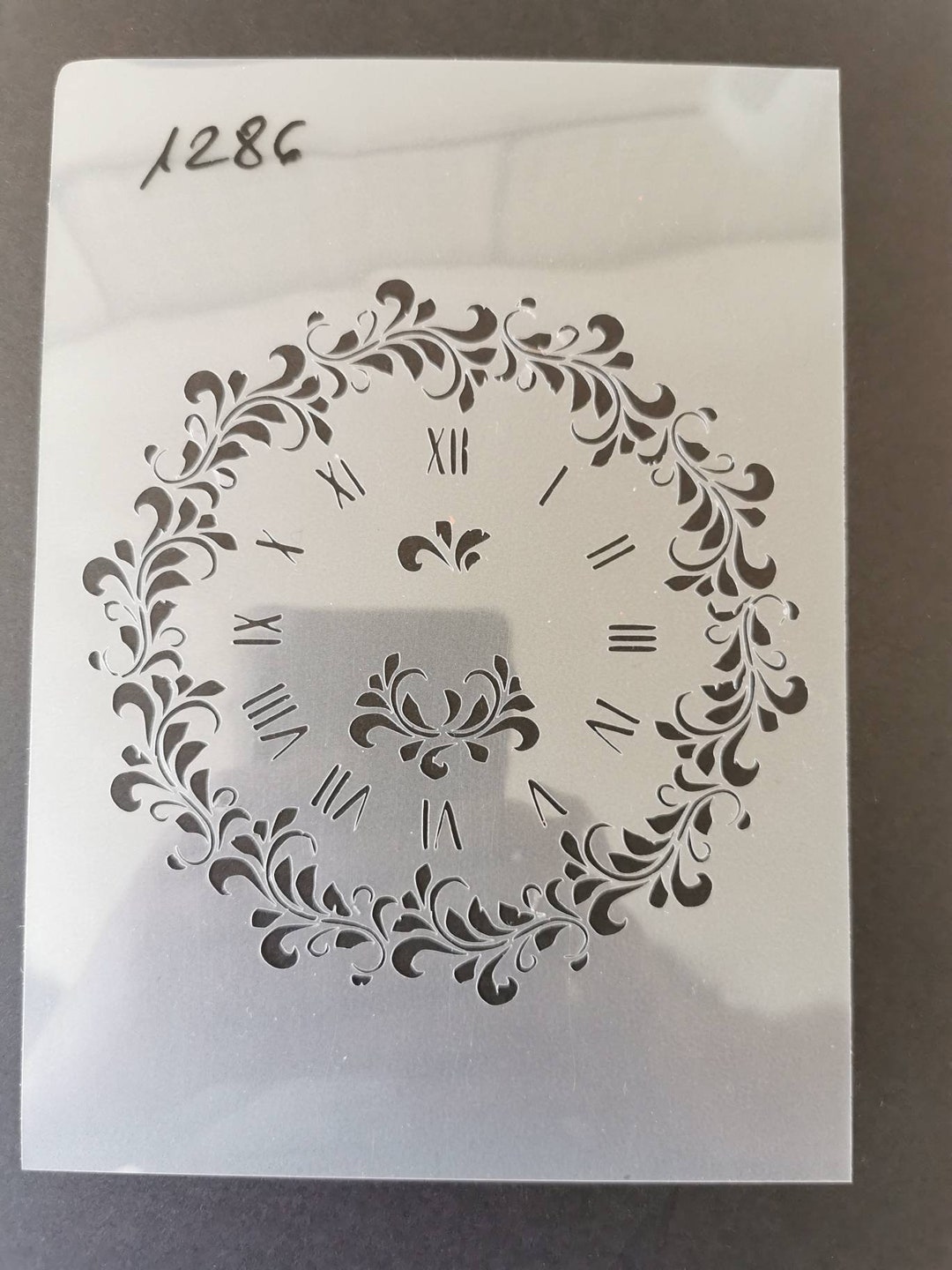 Clock Stencil, Wall Decor, Home Decor, Furniture Painting, Sign Making ...