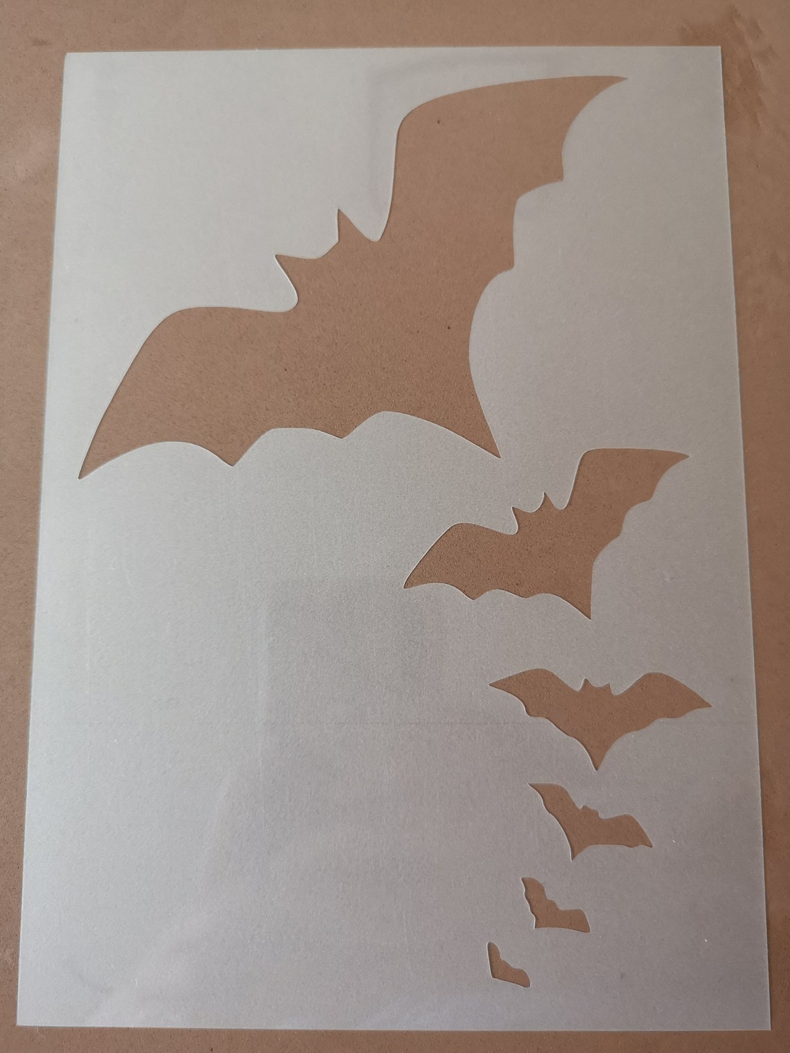 Flying bats stencil wall decor home decor sign painting | Etsy
