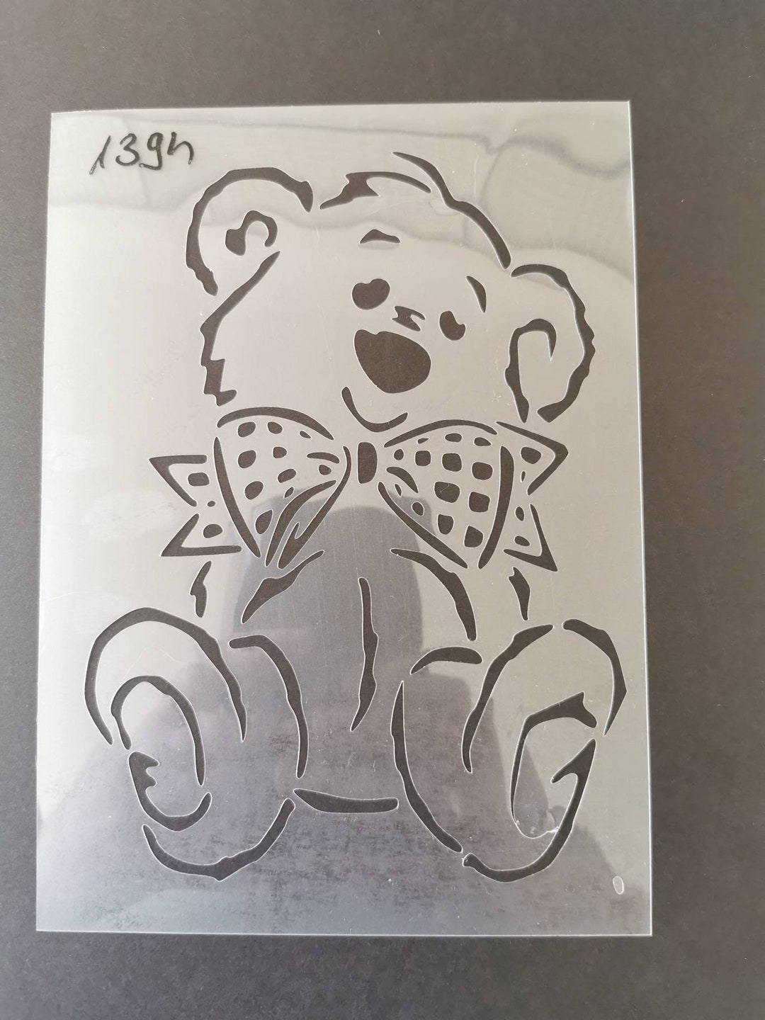 Teddy Bear Stencil, Wall Decor, Home Decor, Furniture Painting, Sign ...