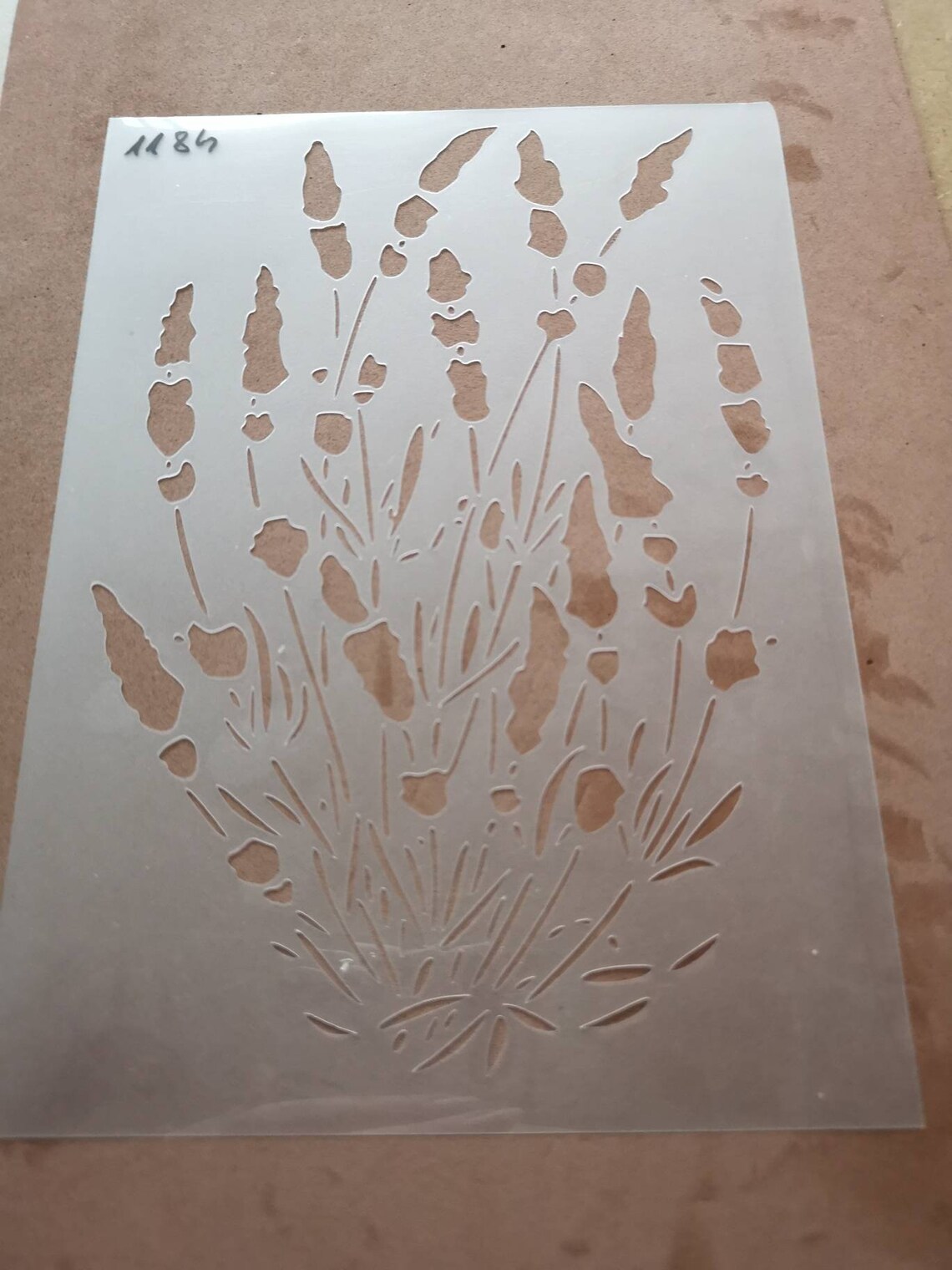 Lavender Stencil Wall Decor Home Decor Furniture Painting | Etsy