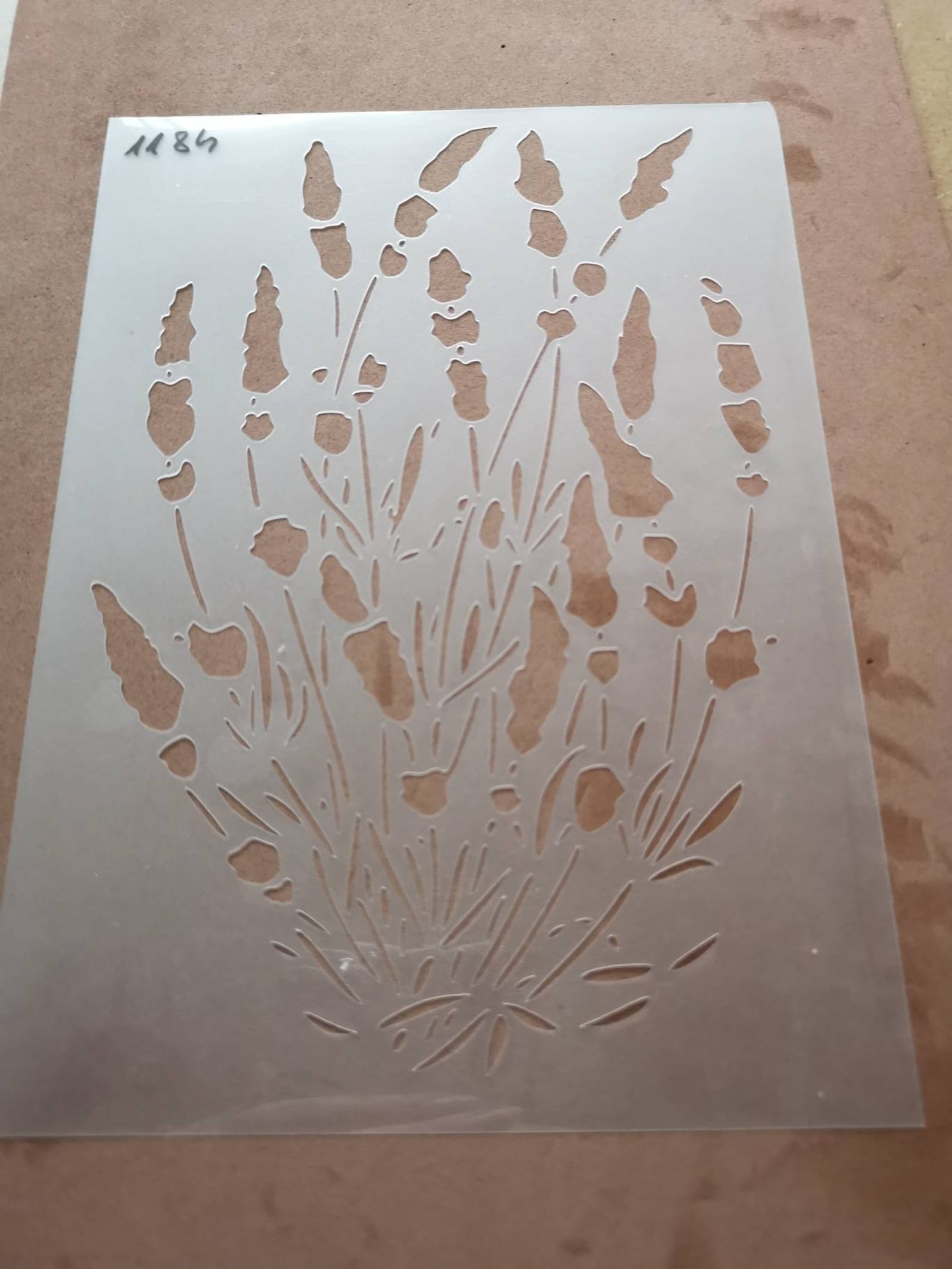 Lavender Stencil Wall Decor Home Decor Furniture Painting | Etsy