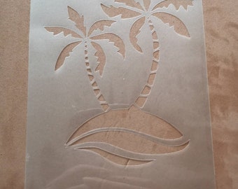 Palm Tree Stencil,flexible,reusable,125micron,wall Decor,home Decor ...