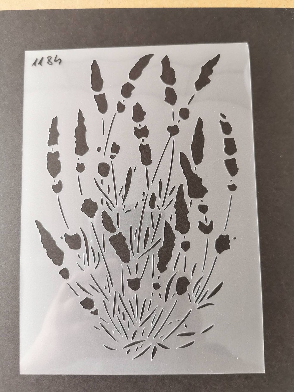 Lavender Stencil Wall Decor Home Decor Furniture Painting | Etsy