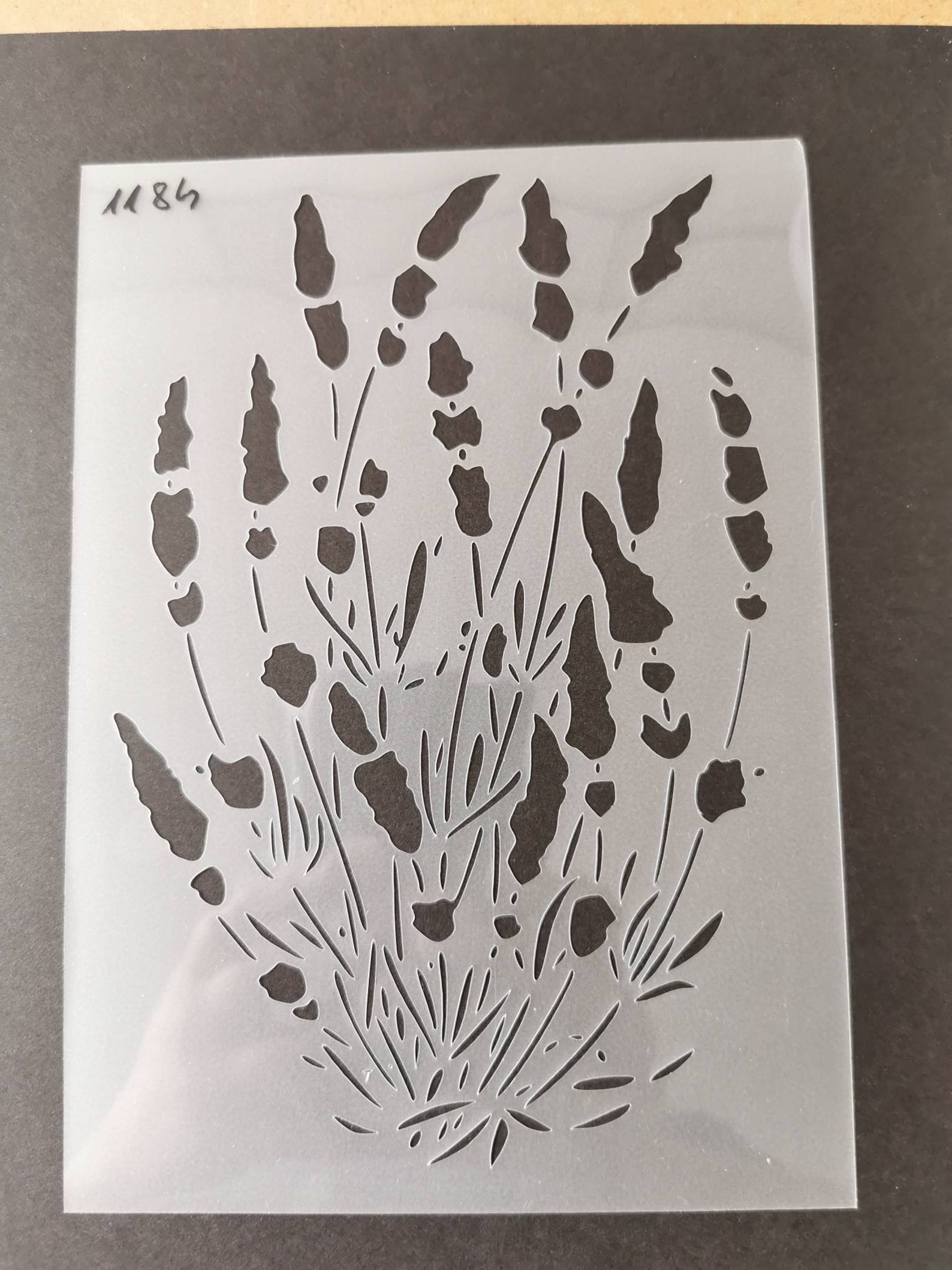 Lavender Stencil Wall Decor Home Decor Furniture Painting | Etsy