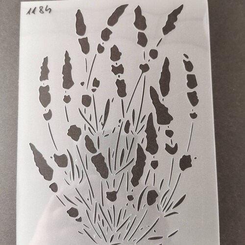 Lavender Stencil Wall Decor Home Decor Furniture Painting - Etsy