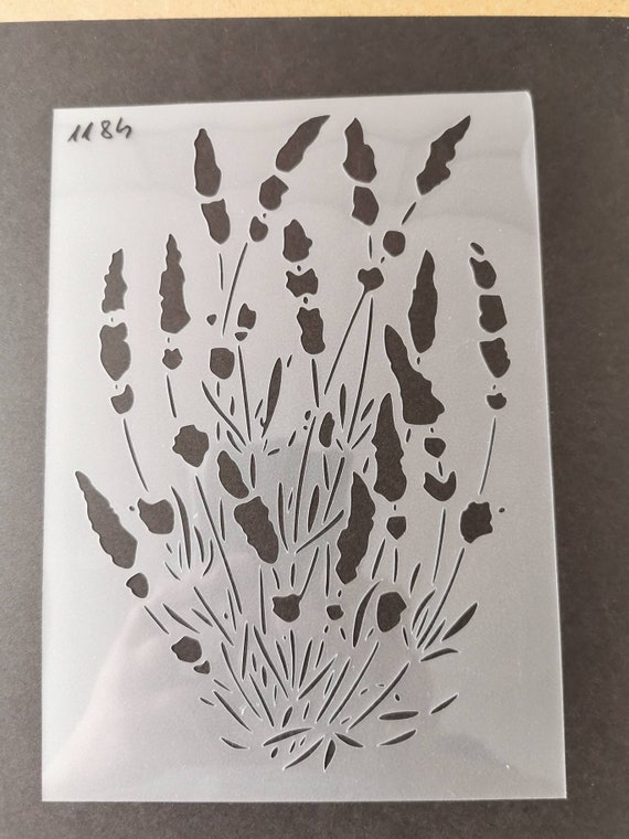 Lavender Stencil Wall Decor Home Decor Furniture Painting | Etsy