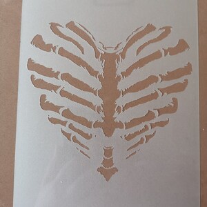 Ribs in a Heart Shape Stencil, Wall Decor, Home Decor, Sign Painting ...