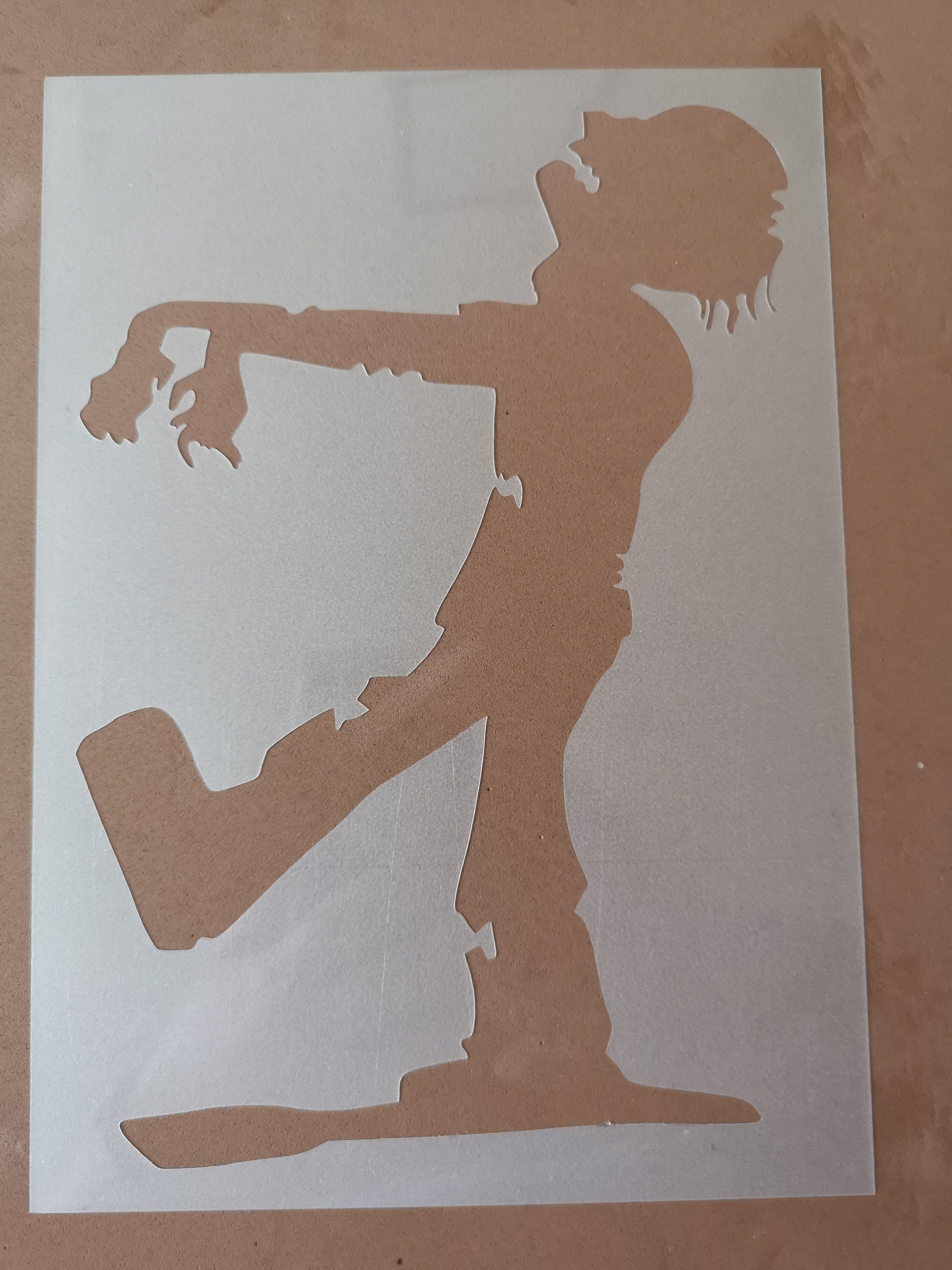 Zombie Stencil Wall Decor Home Decor Sign Painting - Etsy