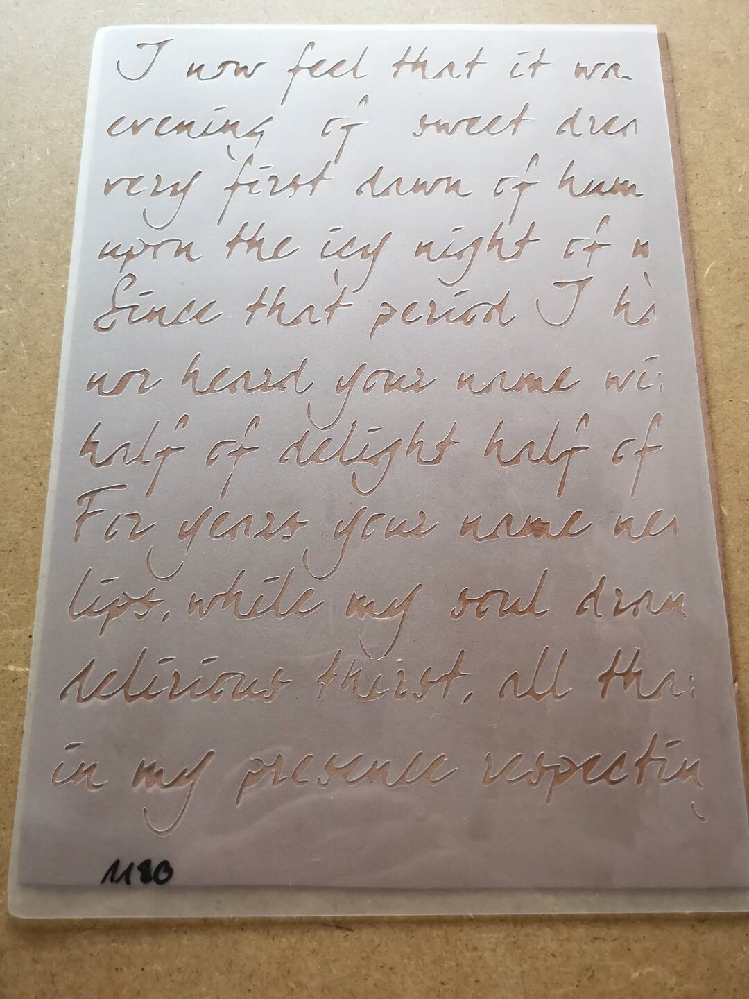 Script Stencil, Furniture Painting, Sign Making, Wall Decor, Home Decor ...