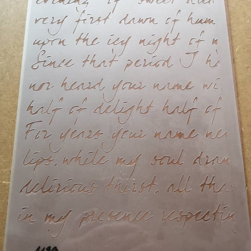 Script Stencils - Etsy