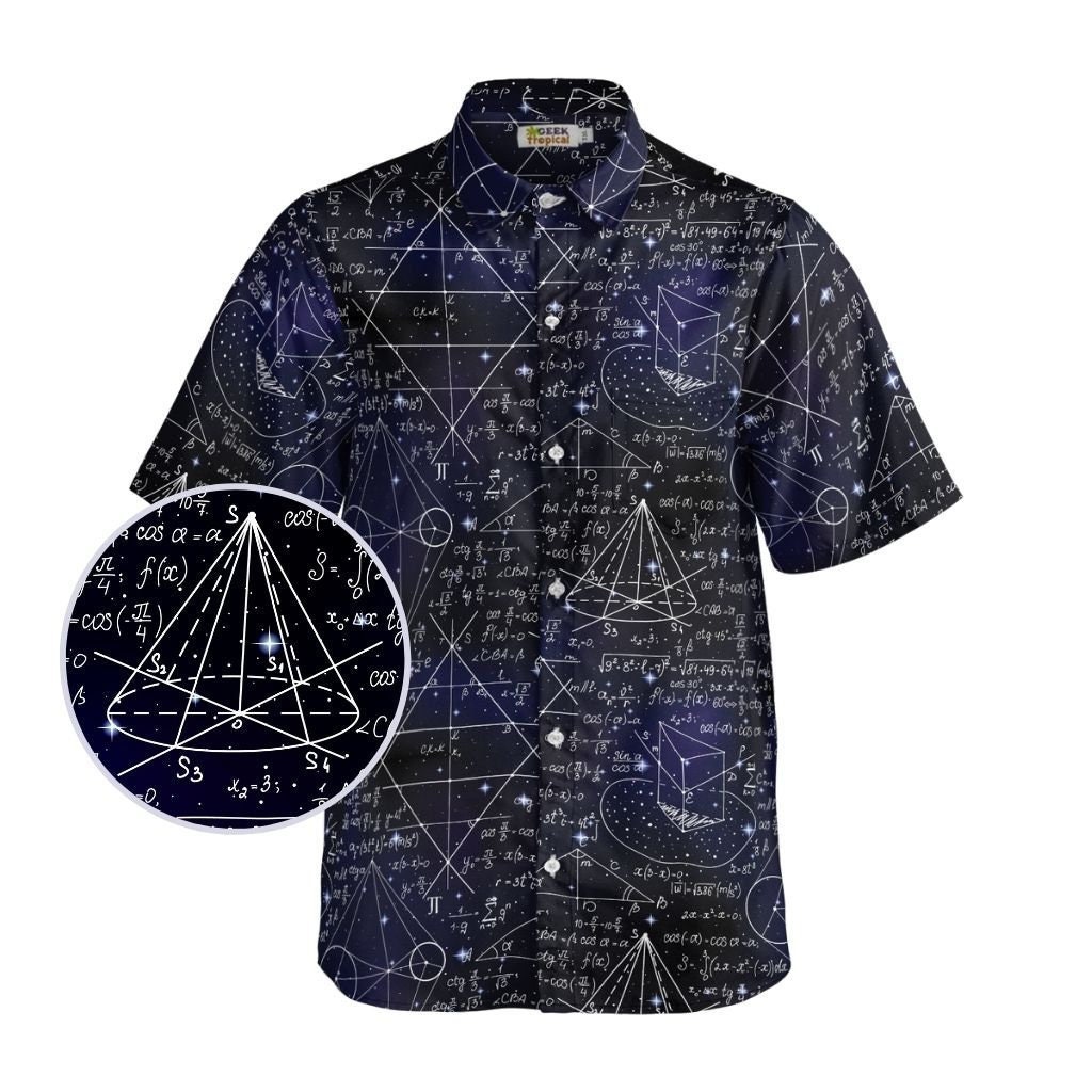 Math Button Down Shirt - Etsy