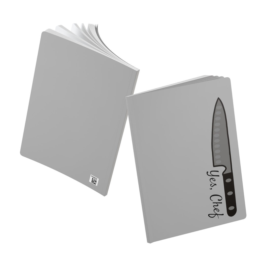 Softcover Journal with Inside Prints, Chef Journal, Chef Notebook ...