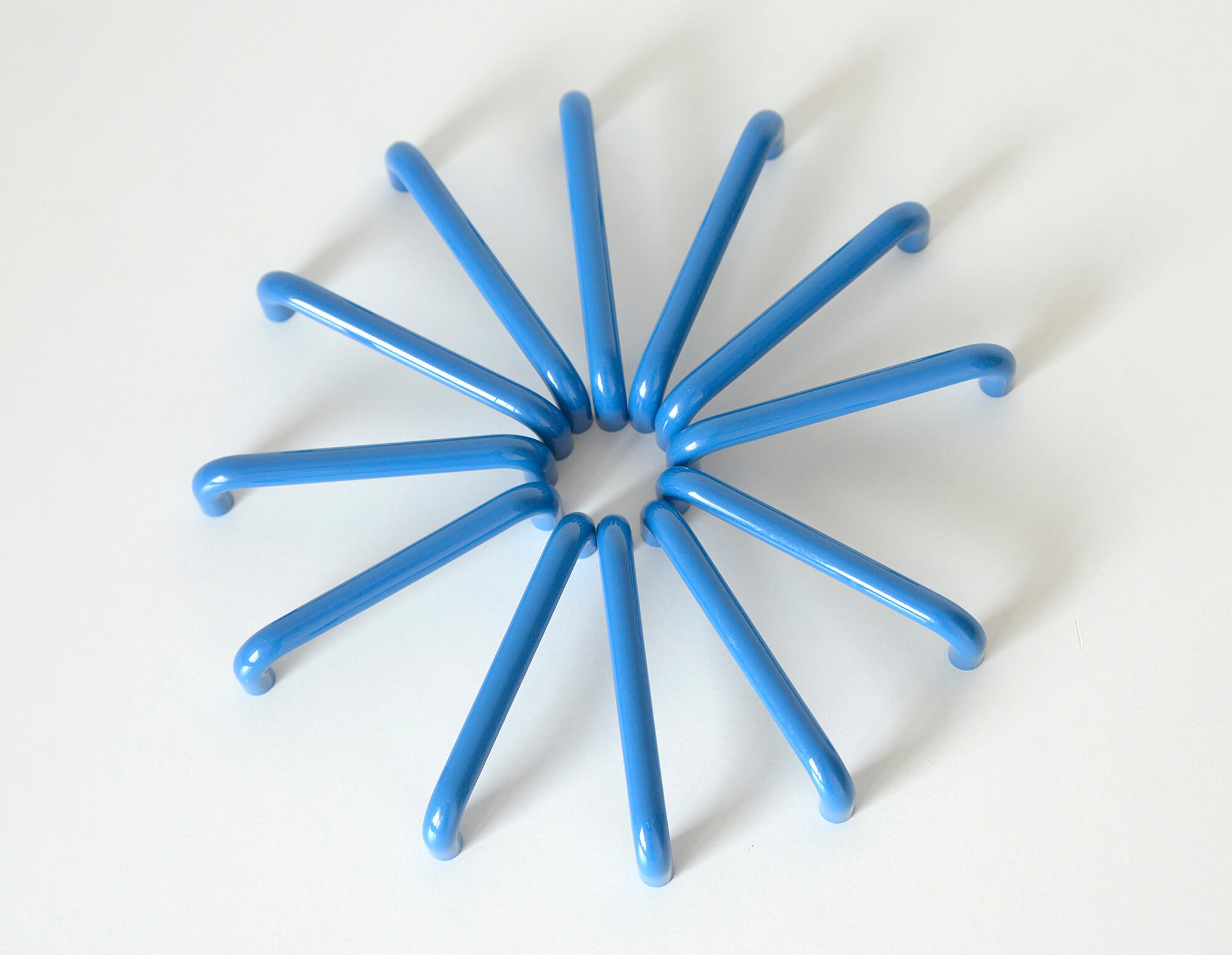 Vintage Blue Plastic / Furniture Handles / Drawer Pulls / Mind - Etsy