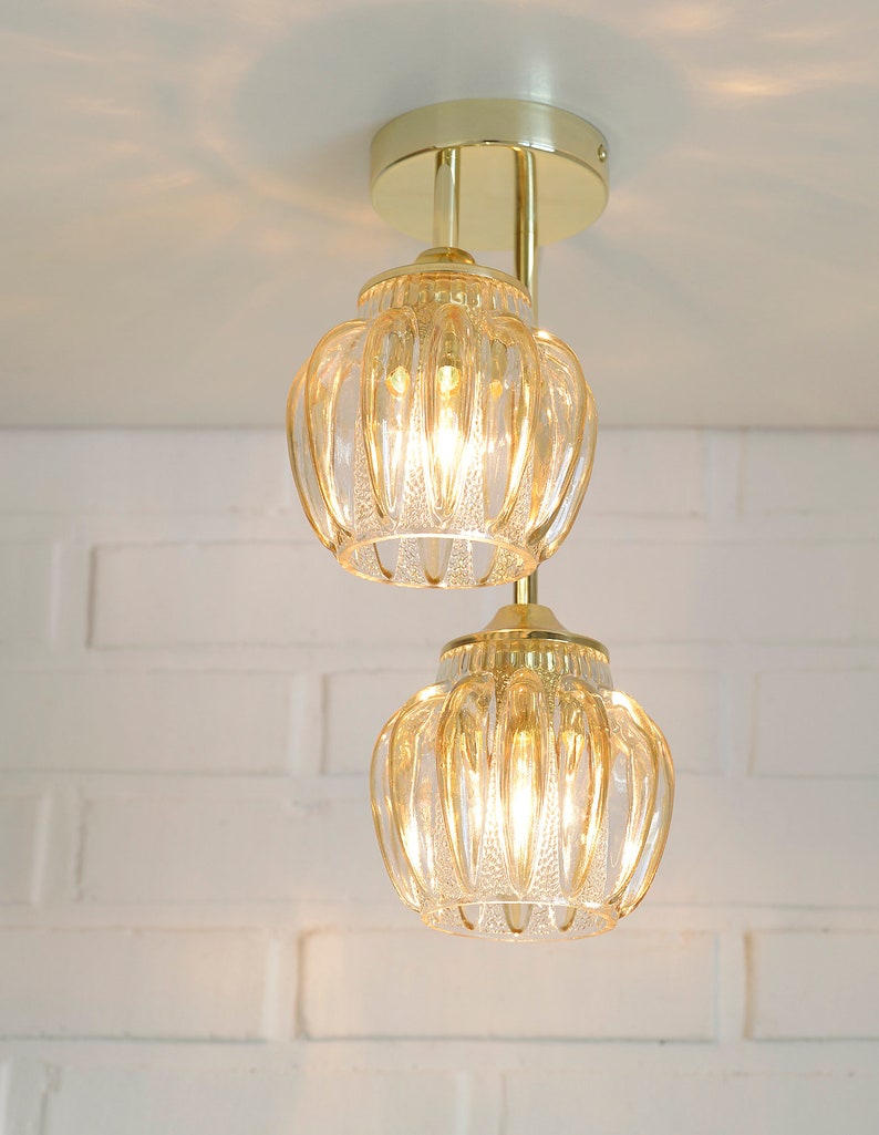 Vintage Sconce Lamp / Redesign Cascade Ceiling Light / Light Fixture ...