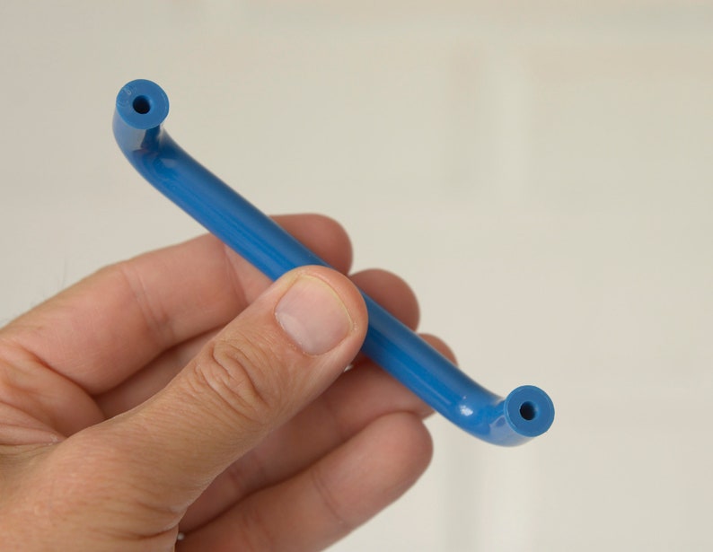 Vintage Blue Plastic / Furniture Handles / Drawer Pulls / Mind - Etsy