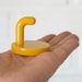 Coat Hook From 1980s / Vintage Yellow Plastic Hooks / Y2K / Mid Century ...
