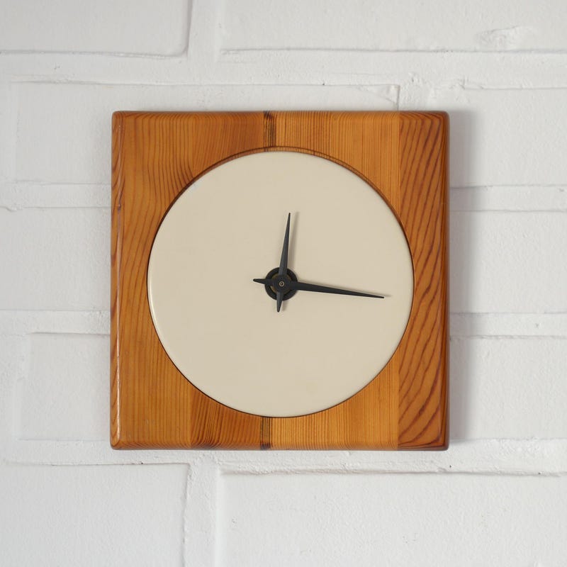 Mid Century Wall Clock - Etsy