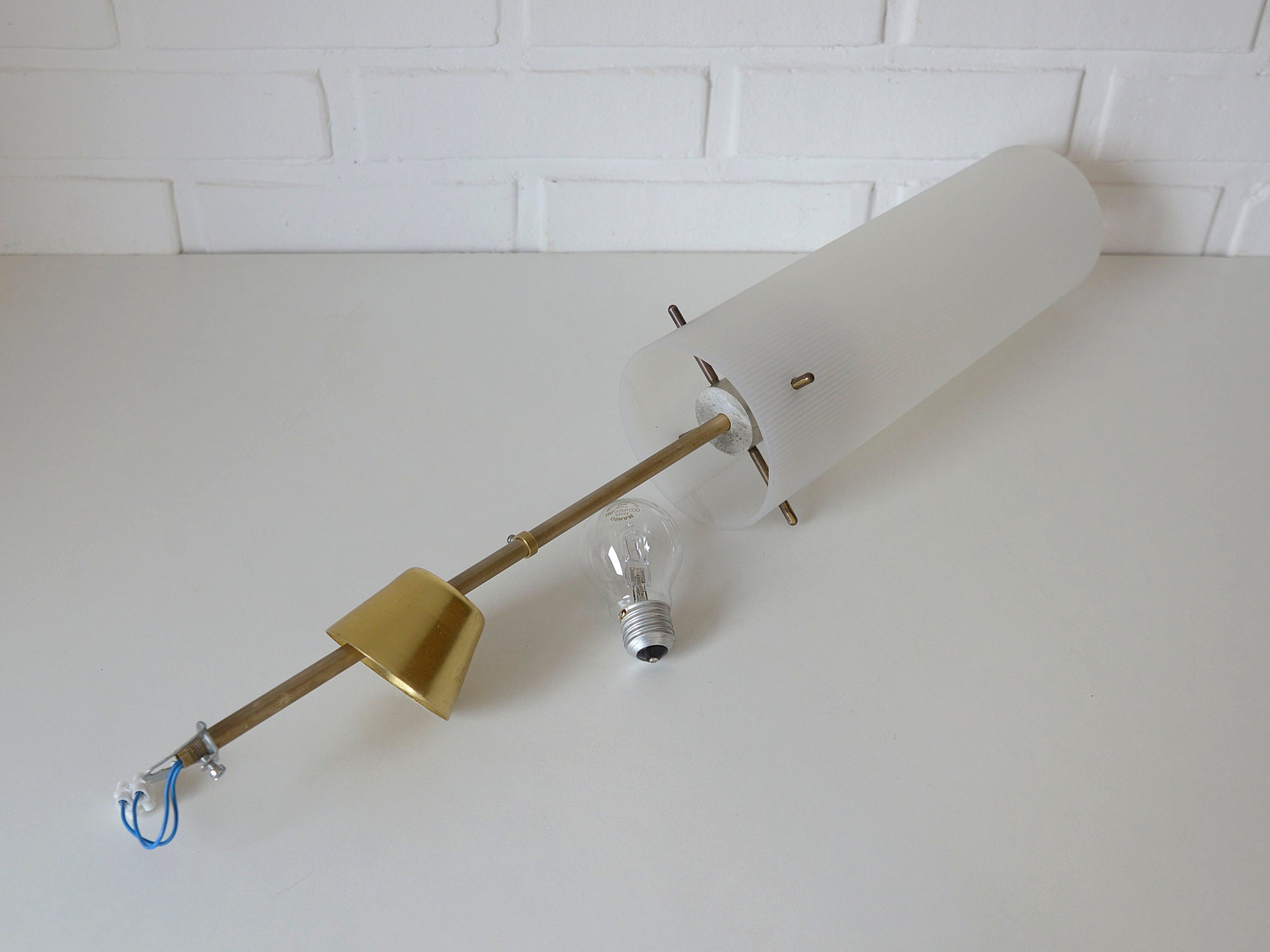 Vintage Tube Ceiling Light / Mid Century Modern / Light - Etsy