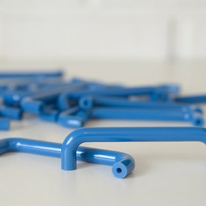 Vintage Blue Plastic / Furniture Handles / Drawer Pulls / Mind - Etsy