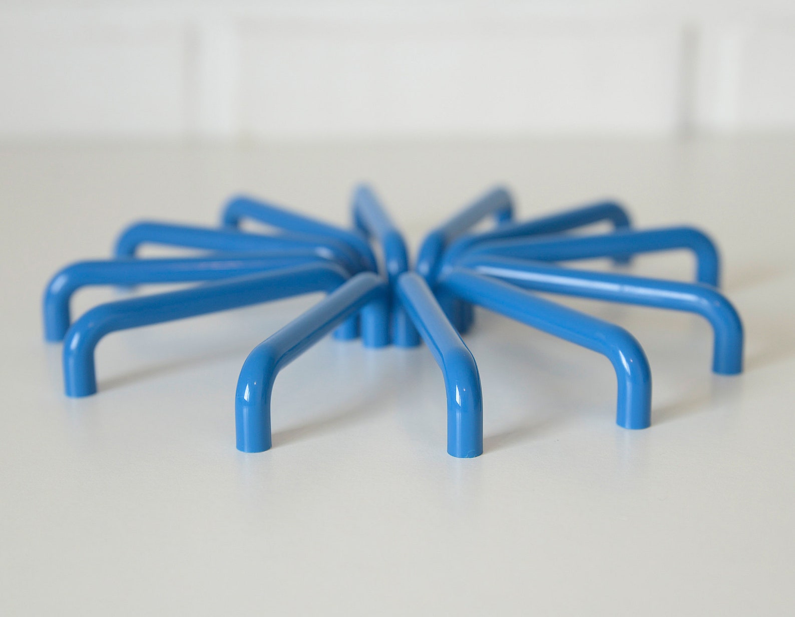 Vintage Blue Plastic / Furniture Handles / Drawer Pulls / Mind - Etsy