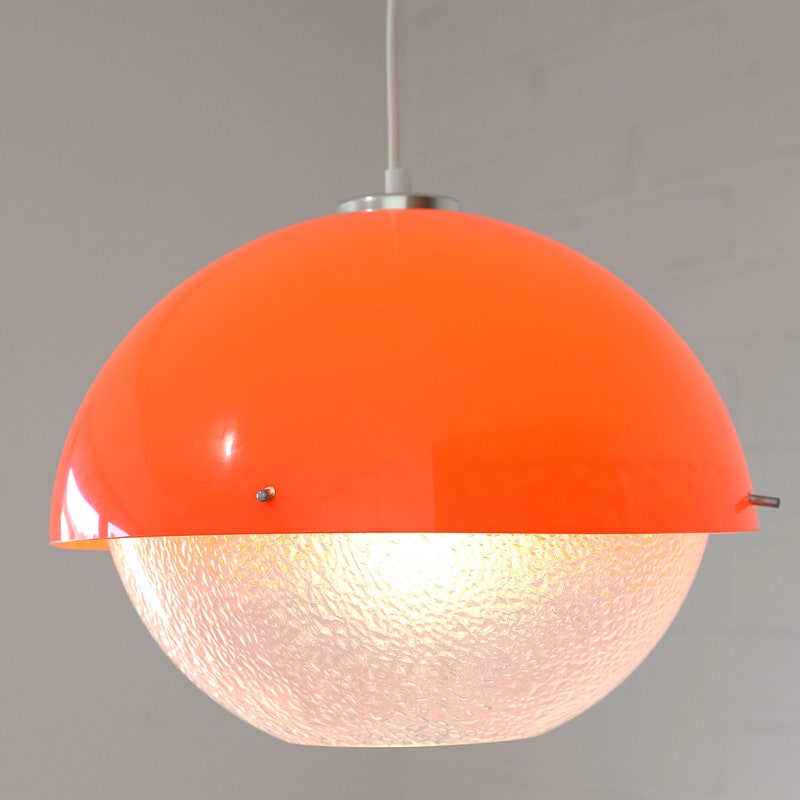 Orange Ceiling Light - Etsy
