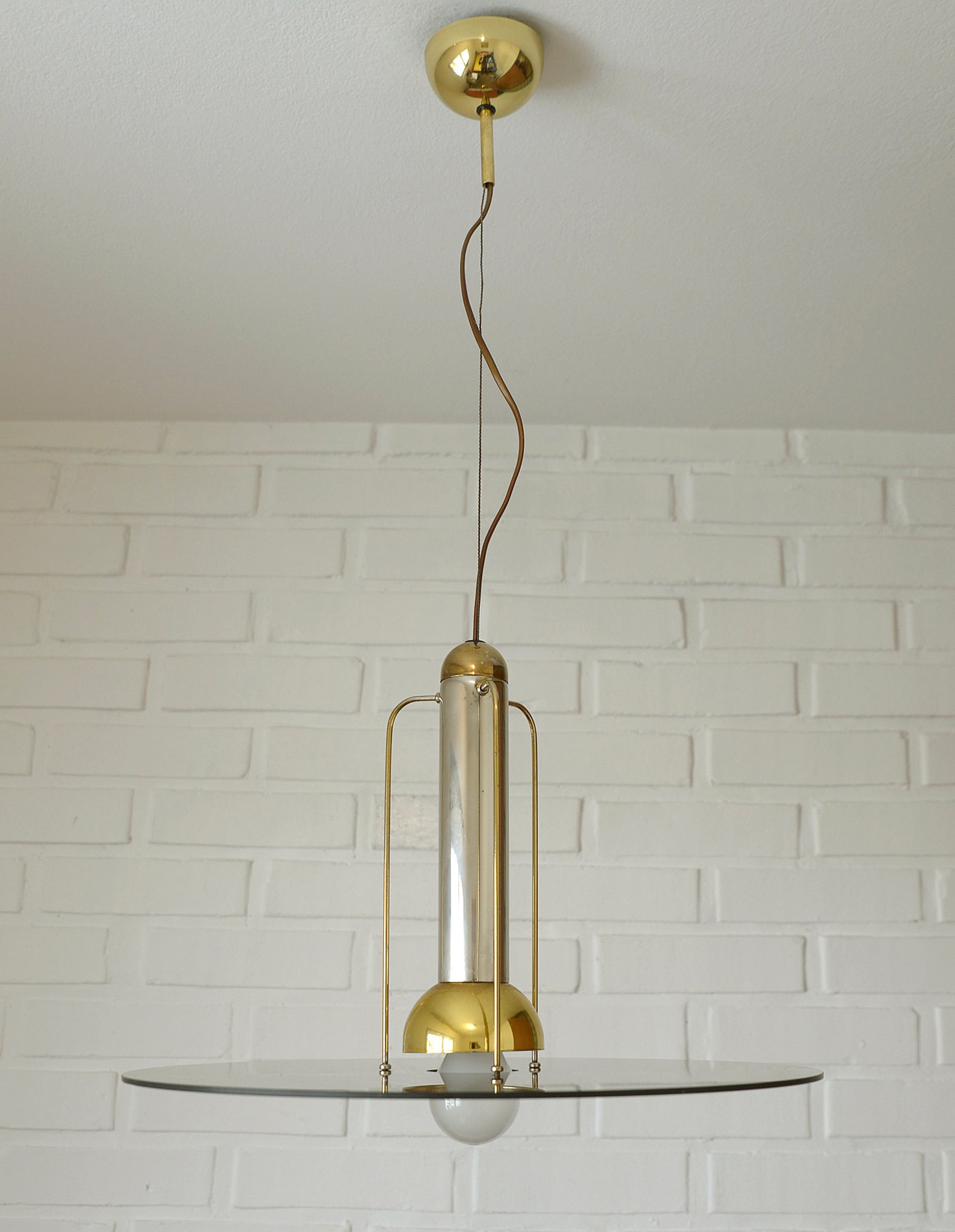 Vintage Pendant Light / Spage Age / Hanging Lamp / Minimalist ...