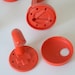 Coat Hooks From 1980s / Vintage Red Plastic Hook / Set of 5 / Mid ...