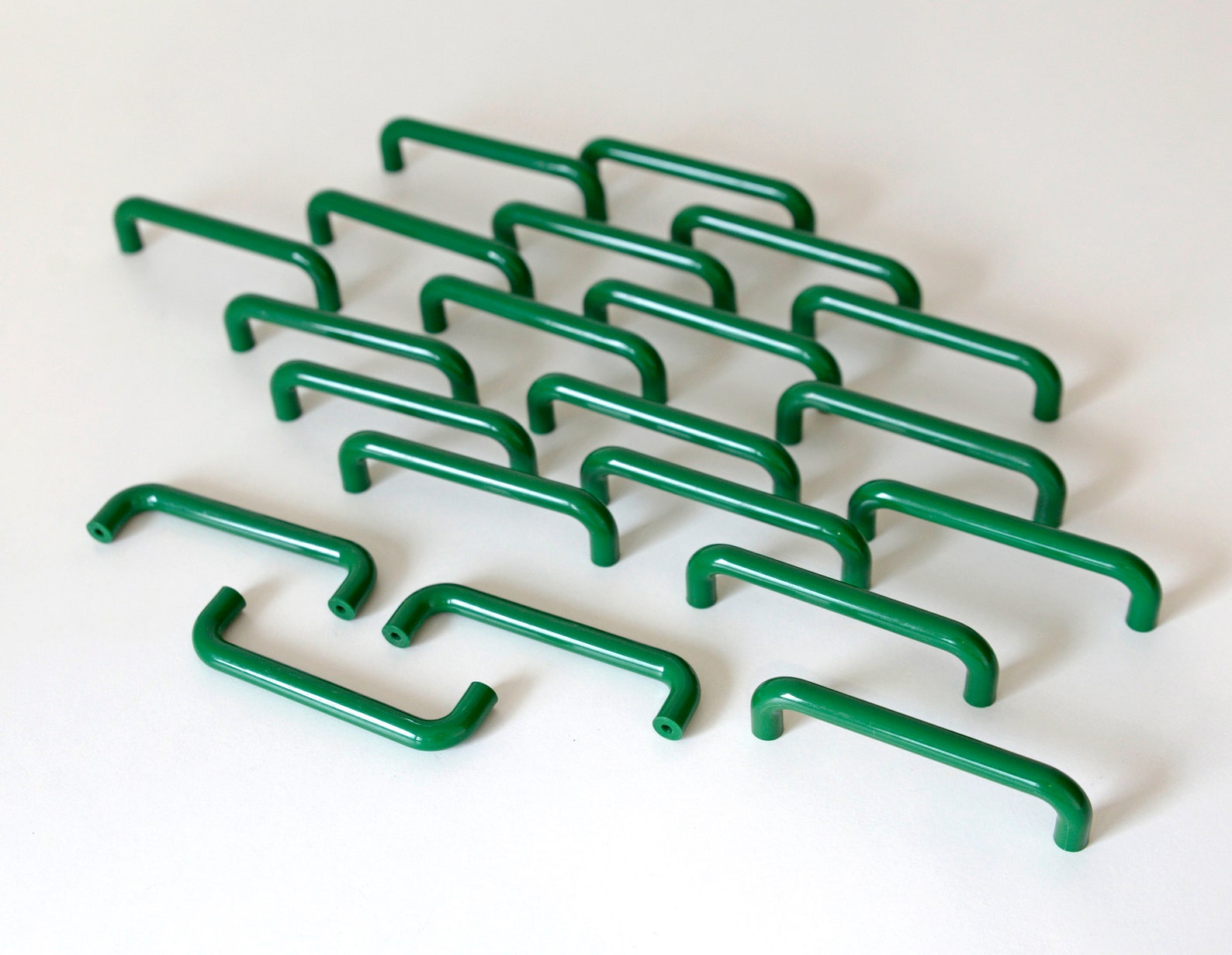 Vintage Green Plastic Drawer Pull: Mid Century Modern Kitchen Cabinet ...