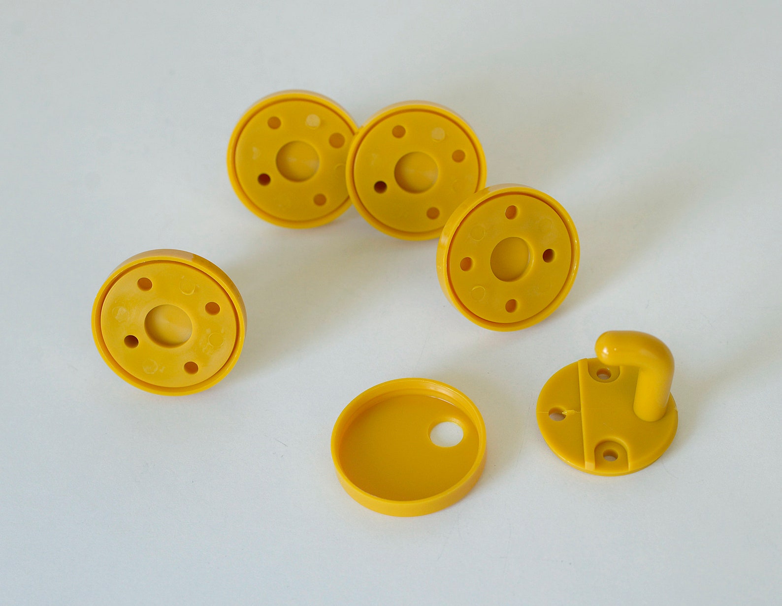 Coat Hook From 1980s / Vintage Yellow Plastic Hooks / Y2K / Mid Century ...