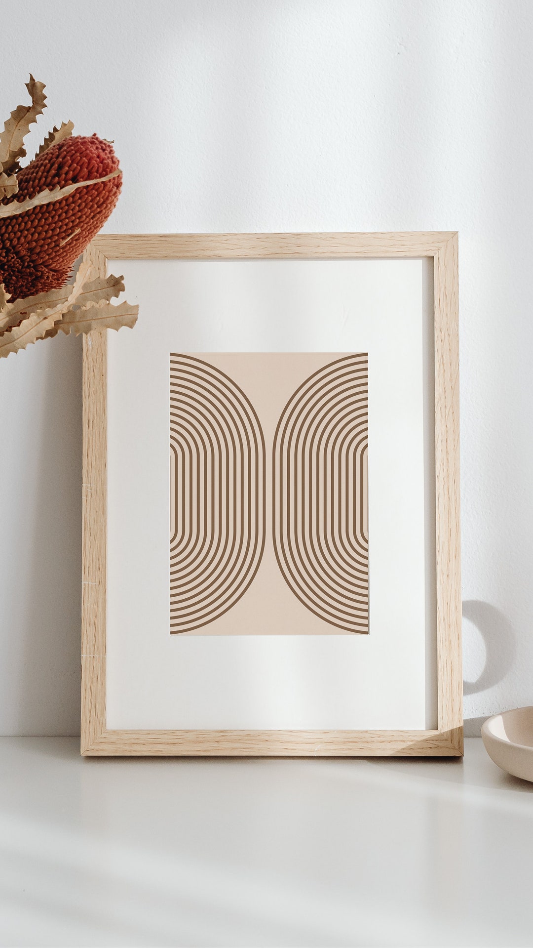 Oval Reflection Geometric Art Print | Digital Print - Etsy