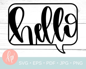Bye SVG Hand Lettered Cut File | Etsy