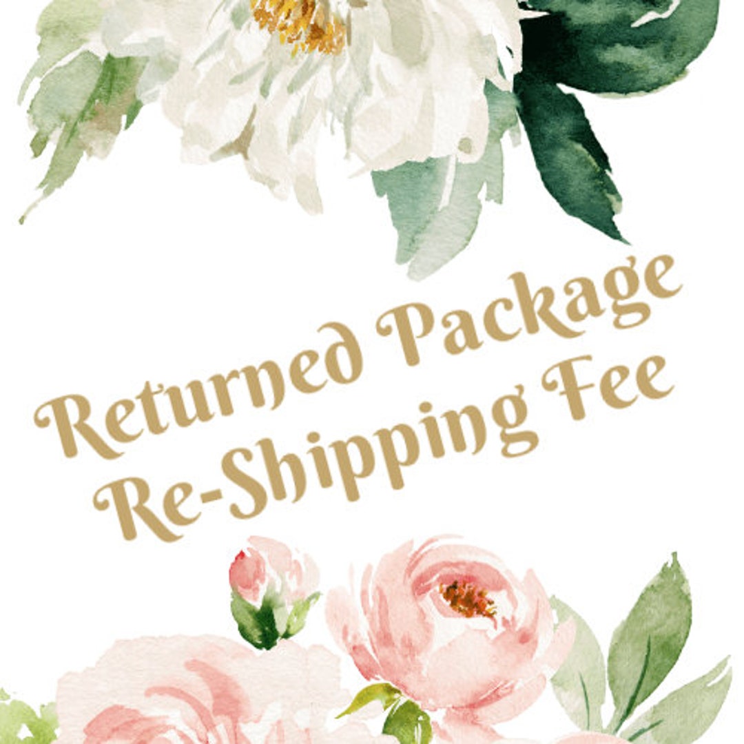 Returned Package Reshipping Fee - Priority Mailfree SHIPPING - Etsy