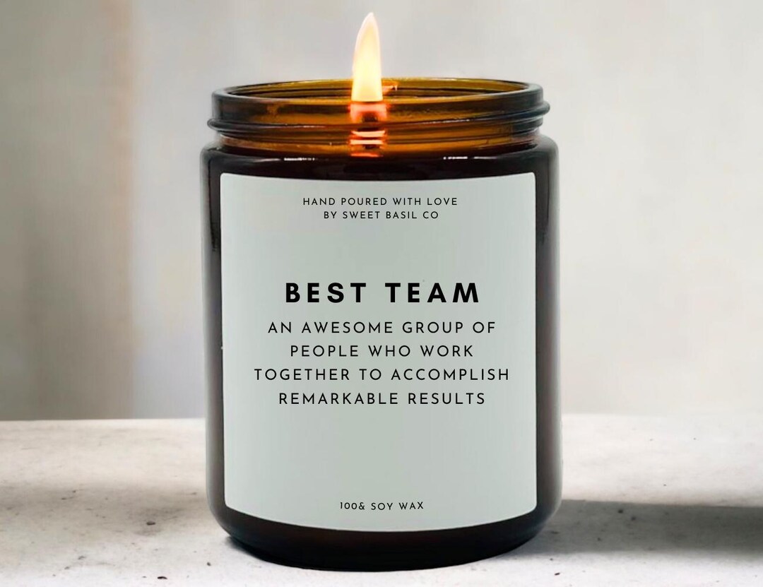 Best Team Candle - Thank You Gift - Appreciation Week Gift - Employee ...