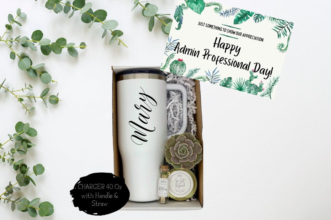 Admin Day Gifts - Thank You Gift - Custom 40oz Tumbler - Employee Thank ...