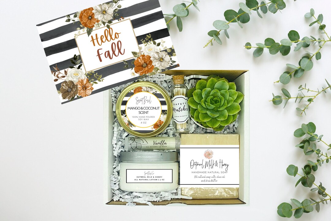 Hello Fall - Fall Gift Box - Autumn Spa Gift - Autumn Gift - Fall Gift ...