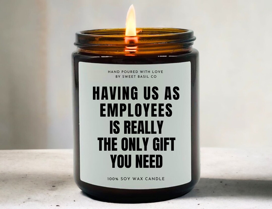 Funny Scented Soy Candle Gift for Boss - From Employees - Etsy